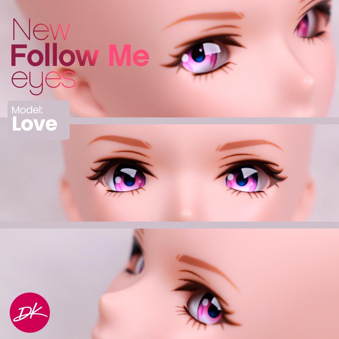 14mm Eyes Follow Me Eyes for Smart Dolls Semi-real Mold and Most BJD ...