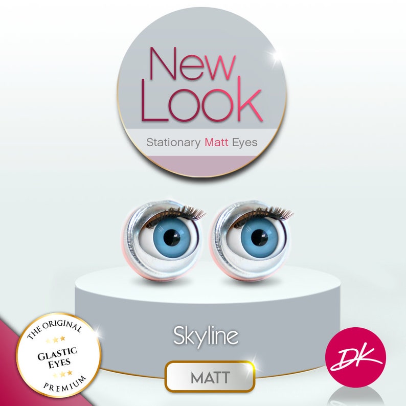 Skyline Matt Glastic Premium Doll Eyes - Fits Most 18'' Doll American ...