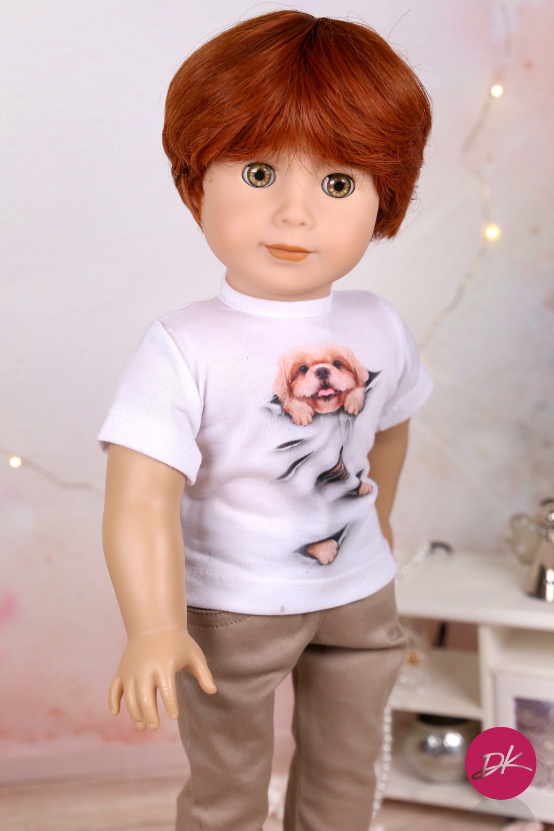 American Girl Doll Boy Wig Copper Classic, Doll Wig Replacement, 18inch ...