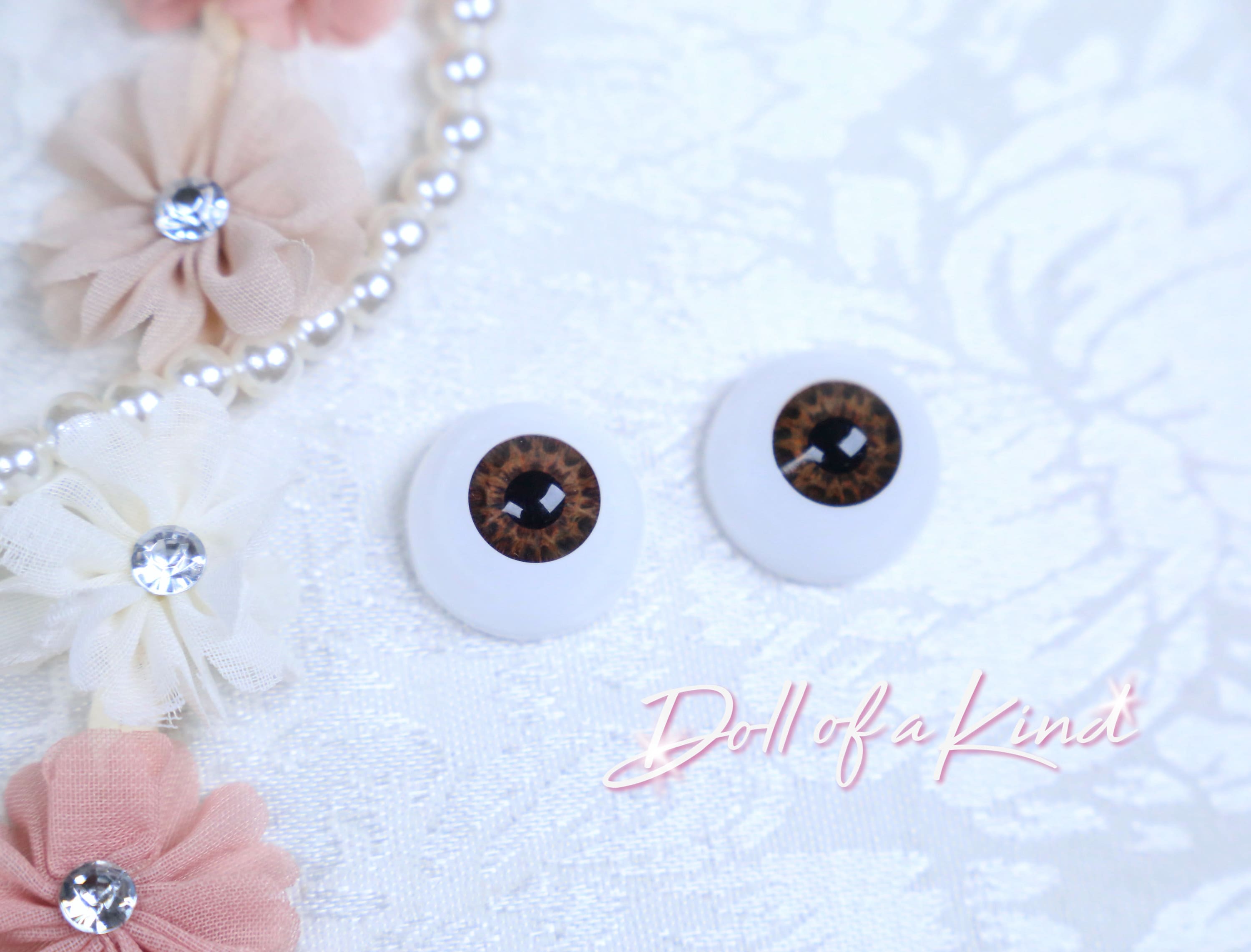 Smart Doll Eyes Realistic Doll Eyes, HONEY Doll Eyes Replacement, 20mm ...