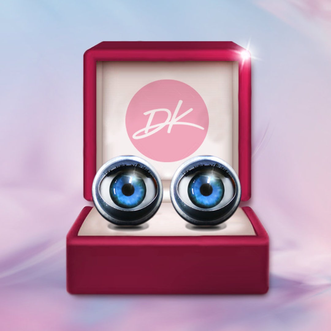 Doll Eyes for 18" Doll Peacock Eyes Glass Doll Eyes for Most 18'' Doll ...