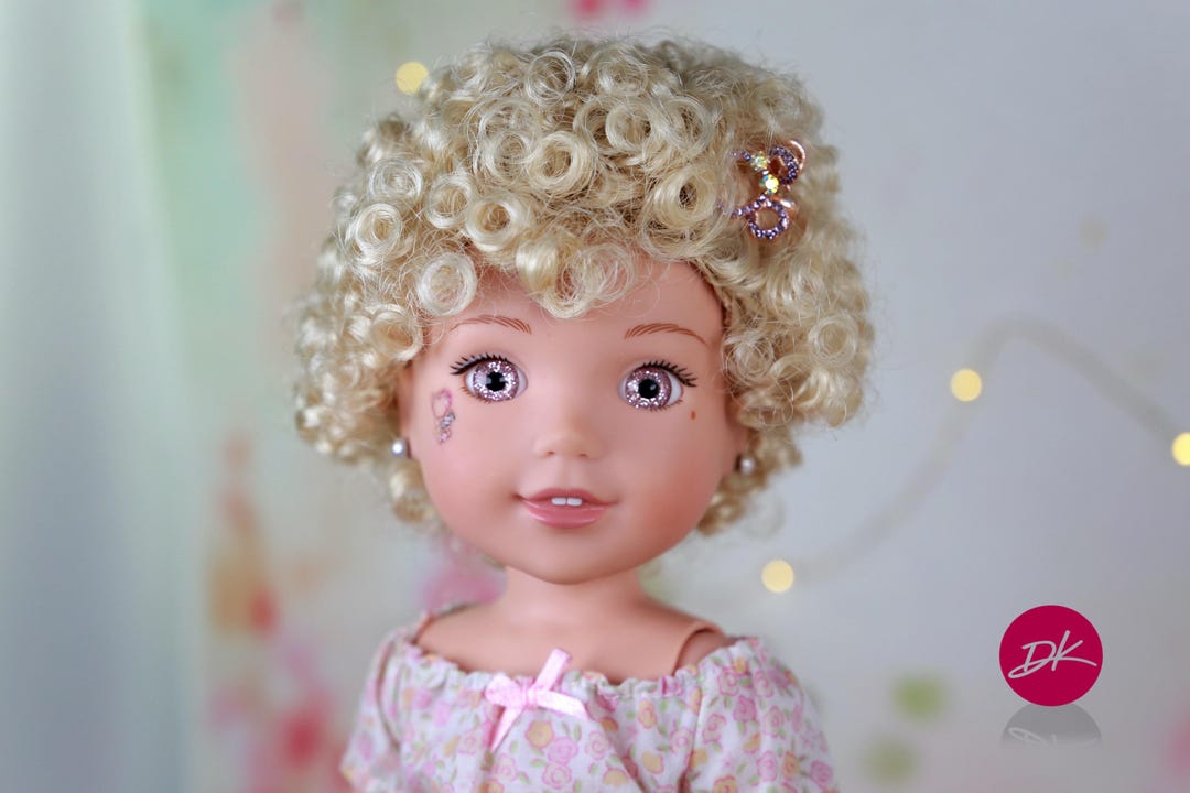 Modacrylic Wig for Wellie Doll | Kellee |doll Wig 8-9''| Fits RRFF, BJD ...