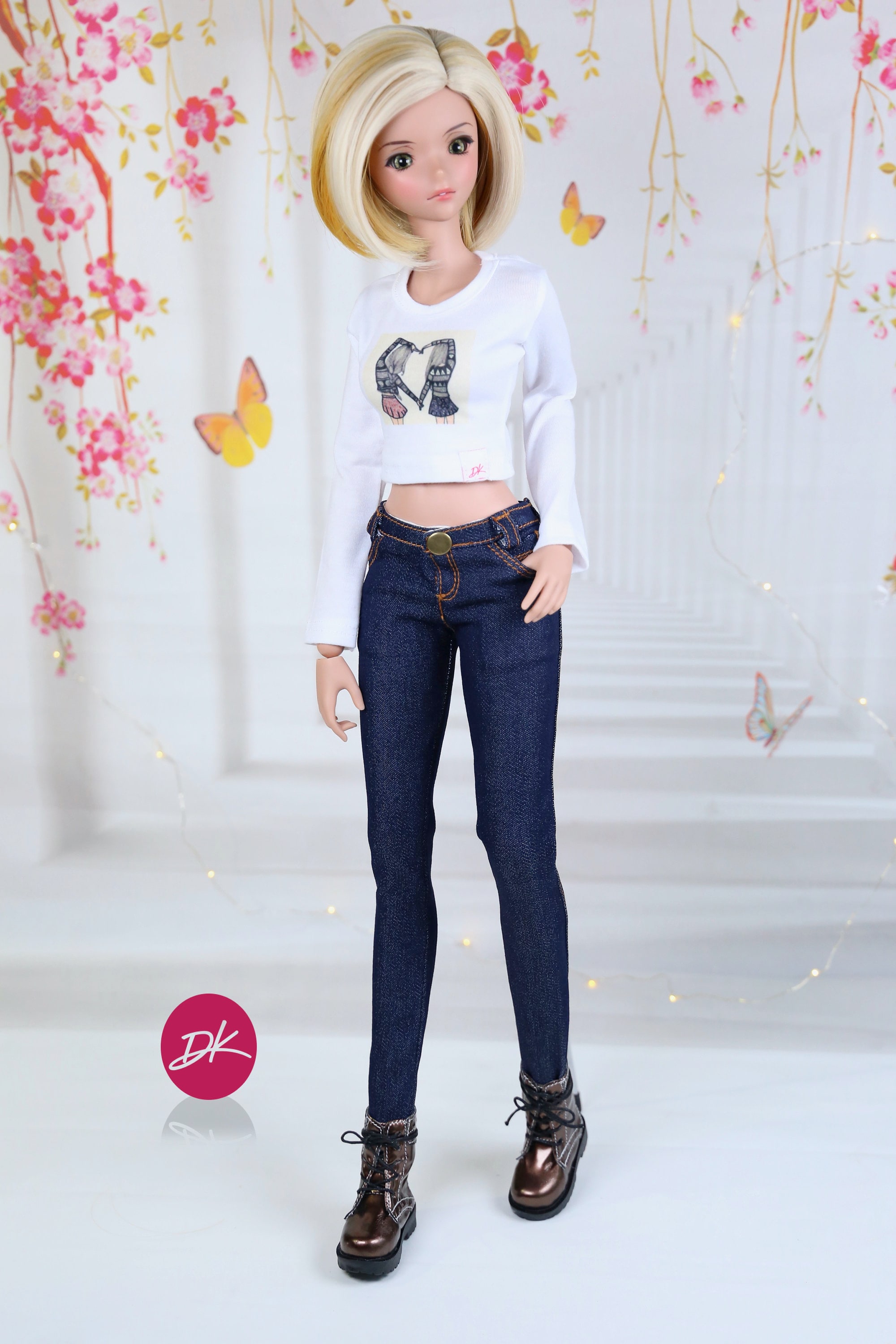 Smart Doll Dark Blue Straight Denim Smart Doll Denim Doll of - Etsy