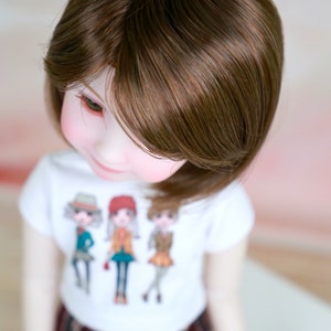Modacrylic Wig for Wellie Doll | Polly |doll Wig 8-9''| Fits RRFF, BJD ...