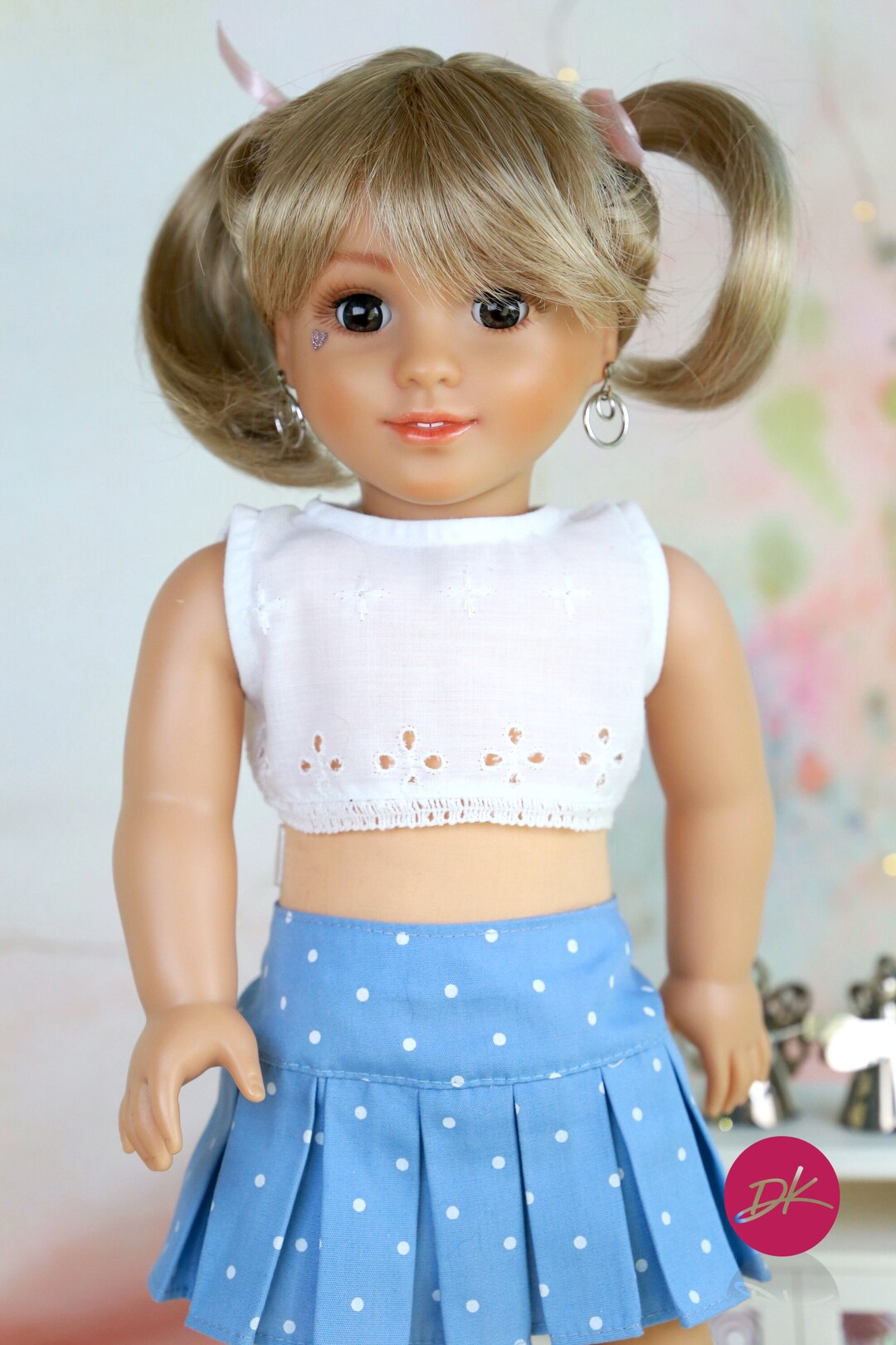Modacrylic Wig for 18 Inches Doll Tita Doll Wig 10-11'' Fits RRFF BJD 1 ...
