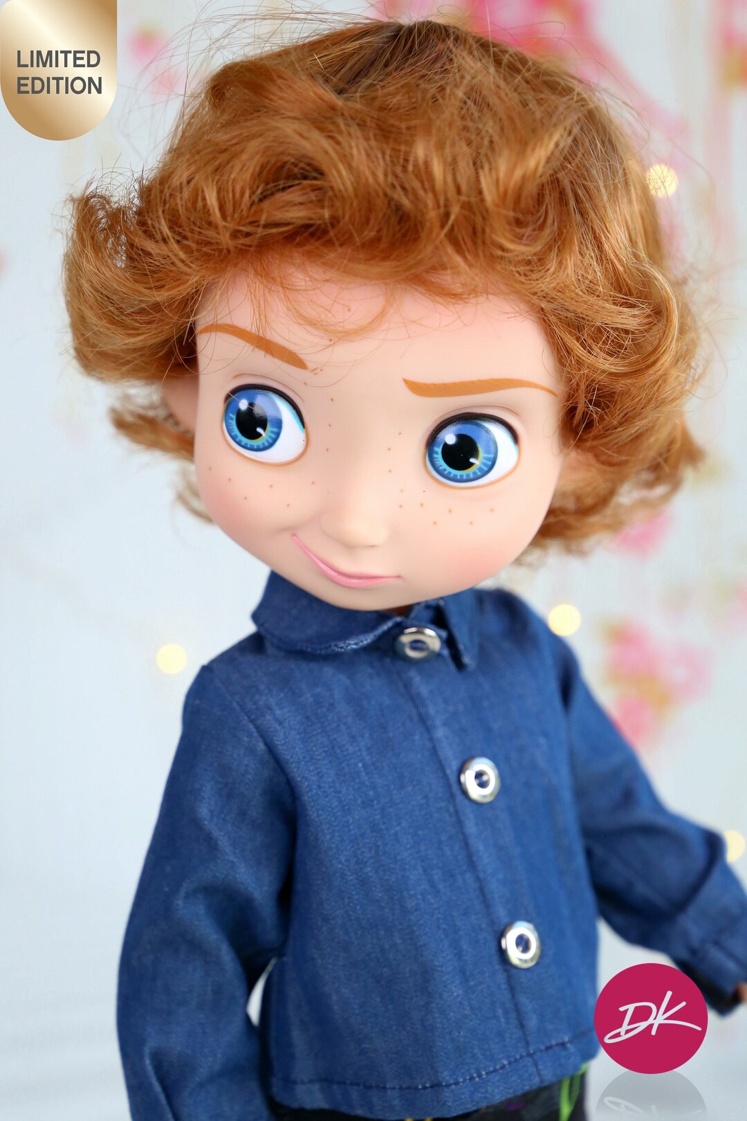 Custom 13-14'' Doll Wig "tedd" - Fits Most 13-14'' Doll Head - Animator ...