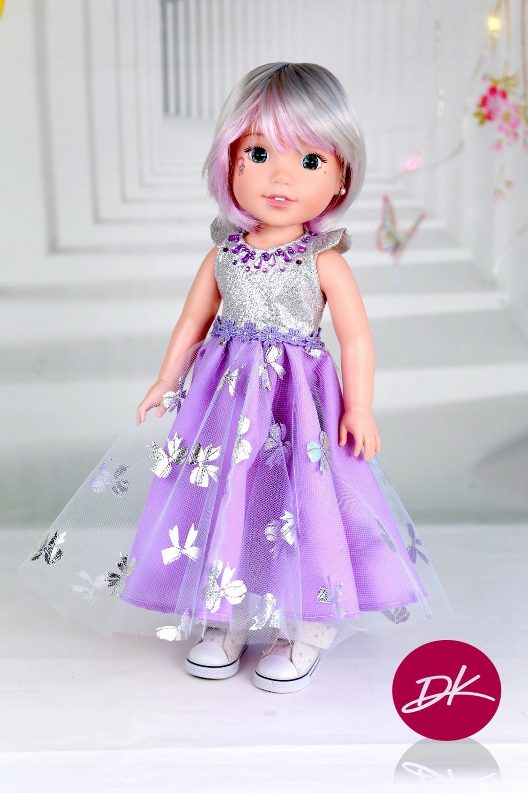 Wellie Fancy Fairy Princes Dress Fit Most 18 Inch Doll Gotz Journey Our ...
