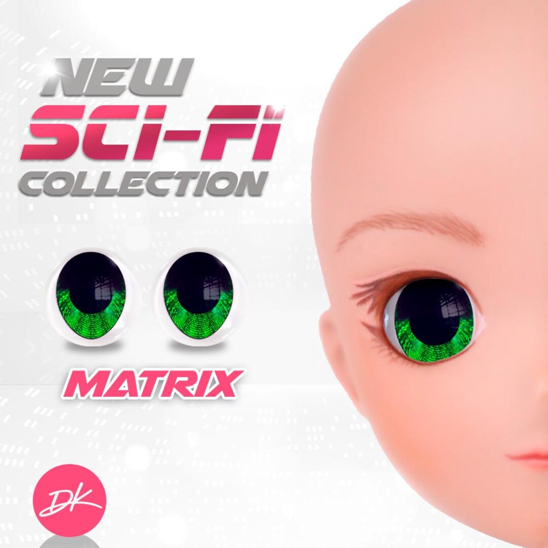 BJD Doll Eyes “matrix” New SCI-FI Collection for Anime Dolls, Smart ...