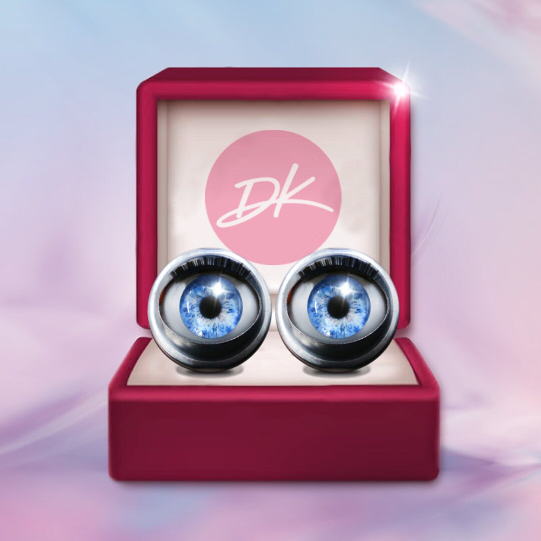 Doll Eyes for 18" Doll Blue Marble Eyes Glass Doll Eyes for Most 18 ...