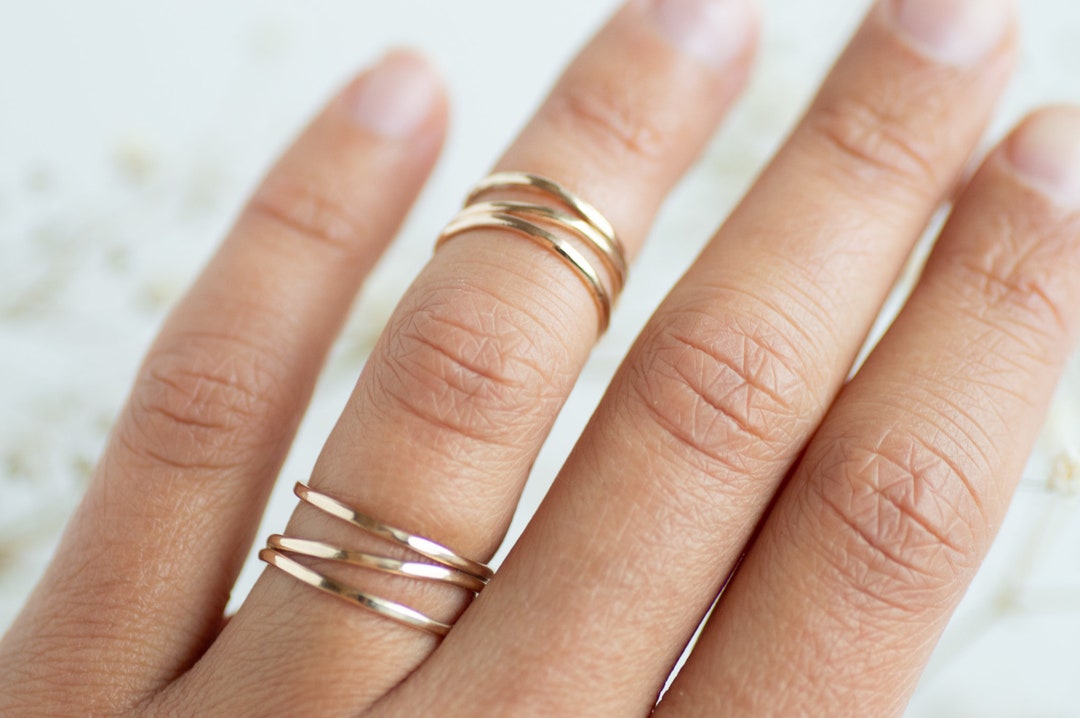 10K Gold Scarlet Witch Ring Set Gold Ring Set Scarlet Witch Rings ...