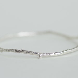 Circe Branch Bangle, Branch Bangle, Silver Branch Bracelet, Silver Branch Bangle,twig Bracelet ...