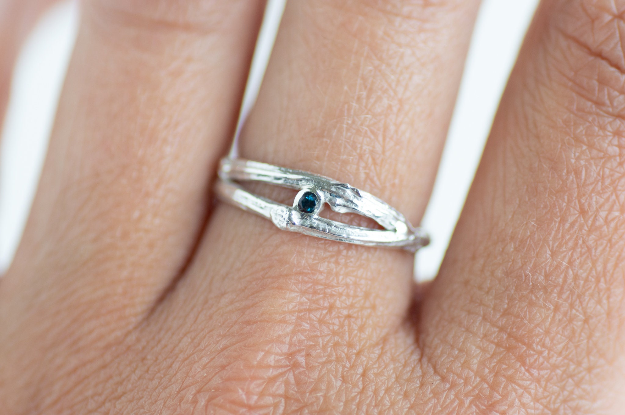 Looking Tree Ring Branch Ring Stone and Twig Ring Nature - Etsy