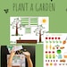 Plant a Garden, Digital, Printable, Garden, Activity, Spring, Kids ...