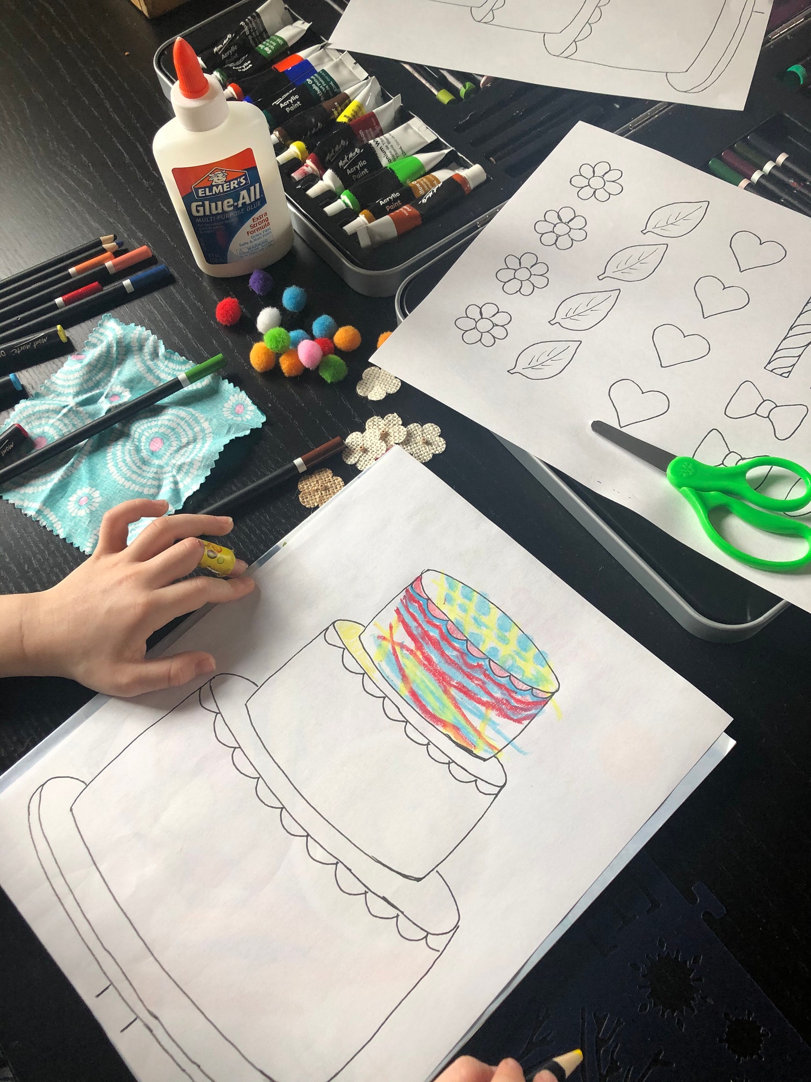 Decorate a Cake, Print, Digital, Crafts , Arts, Kids, Cake, - Etsy