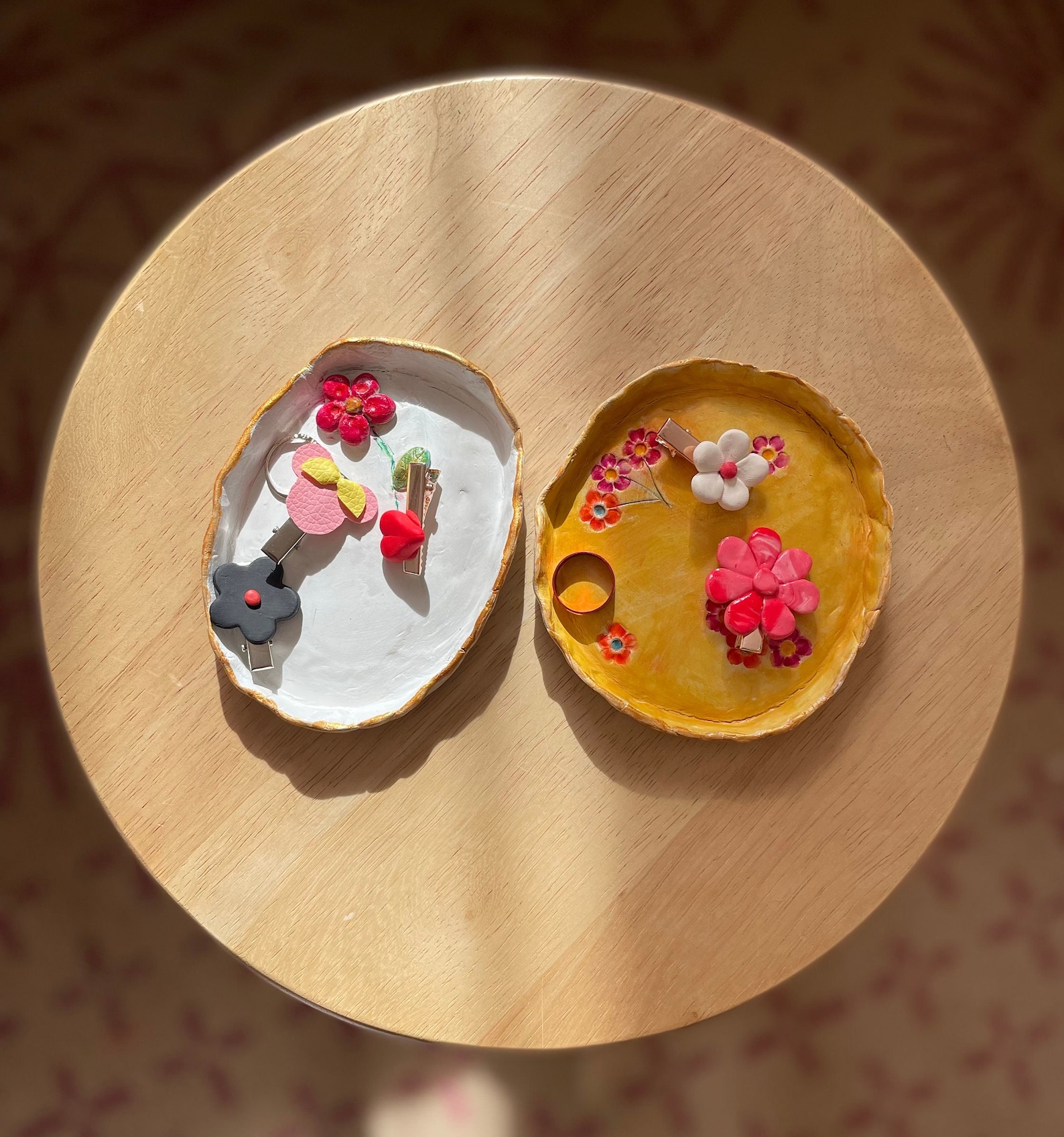 Clay Ring Dish Dish Set Clay Catch All Dish Ring Bowl Clay - Etsy