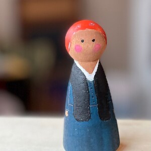 Peg Dolls, Wooden Dolls, Handpainted, Woman in History, Educational ...