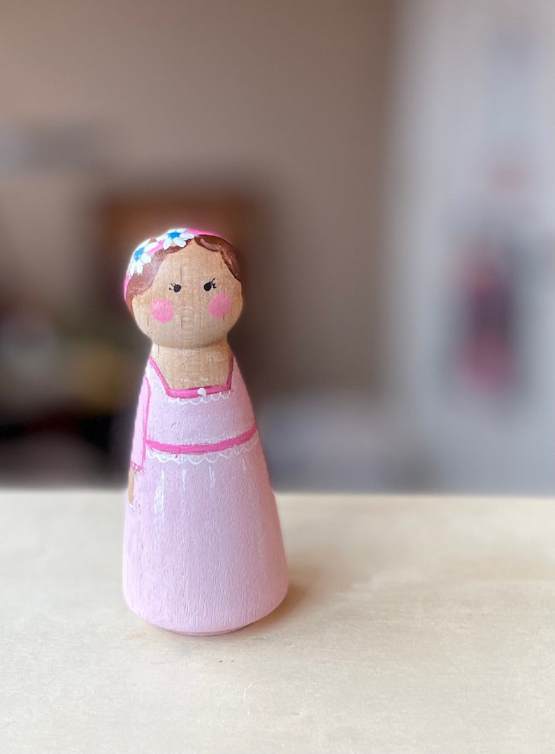 Peg Dolls, Wooden Dolls, Handpainted, Woman in History, Educational ...