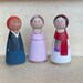 Peg Dolls, Wooden Dolls, Handpainted, Woman in History, Educational ...