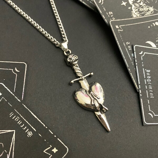 Dagger Necklace - Etsy