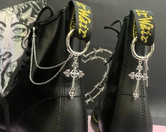 Crystal Boot Chain Punk Quartz Gothic Charm Shoe Accessories - Etsy