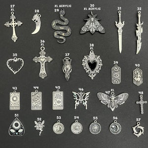 CUSTOM CHARM NECKLACE Build Your Own, Gothic Kitsch Necklace, Create ...
