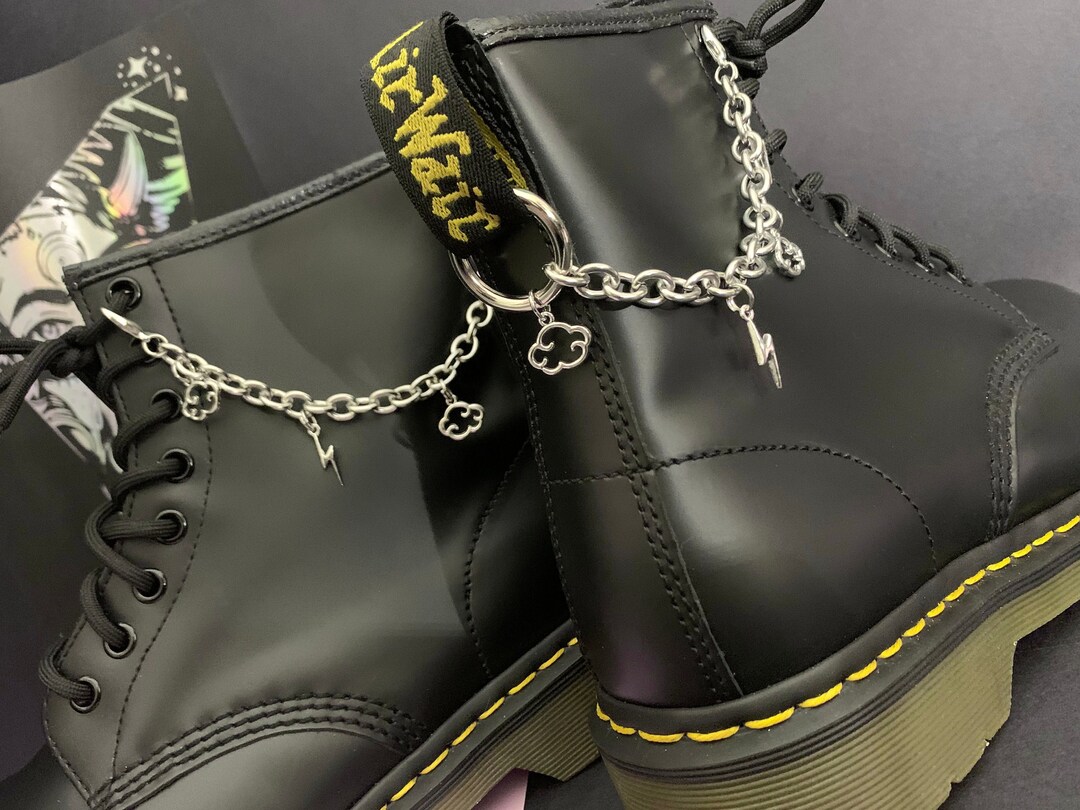 CLOUD AND THUNDER Boot Chain Charms, Grunge Charm, Shoe Accessories ...