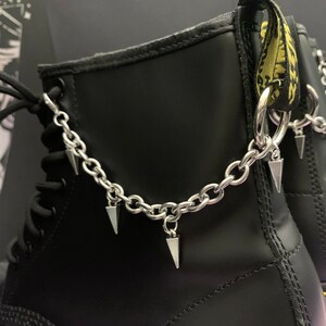 ALT SPIKE BOOT Chain Charms Hardware Grunge Charm, Shoe Accessories ...