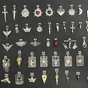CUSTOM CHARM NECKLACE Build Your Own, Gothic Kitsch Necklace, Create ...