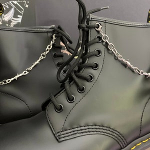 BARBED WIRE Boot Chain Charms, Hardware Grunge Charm, Shoe Accessories ...