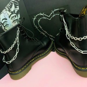 BOOT CHAIN CHARMS, Hardware Grunge Punk Charm, Shoe Accessories, Boot ...