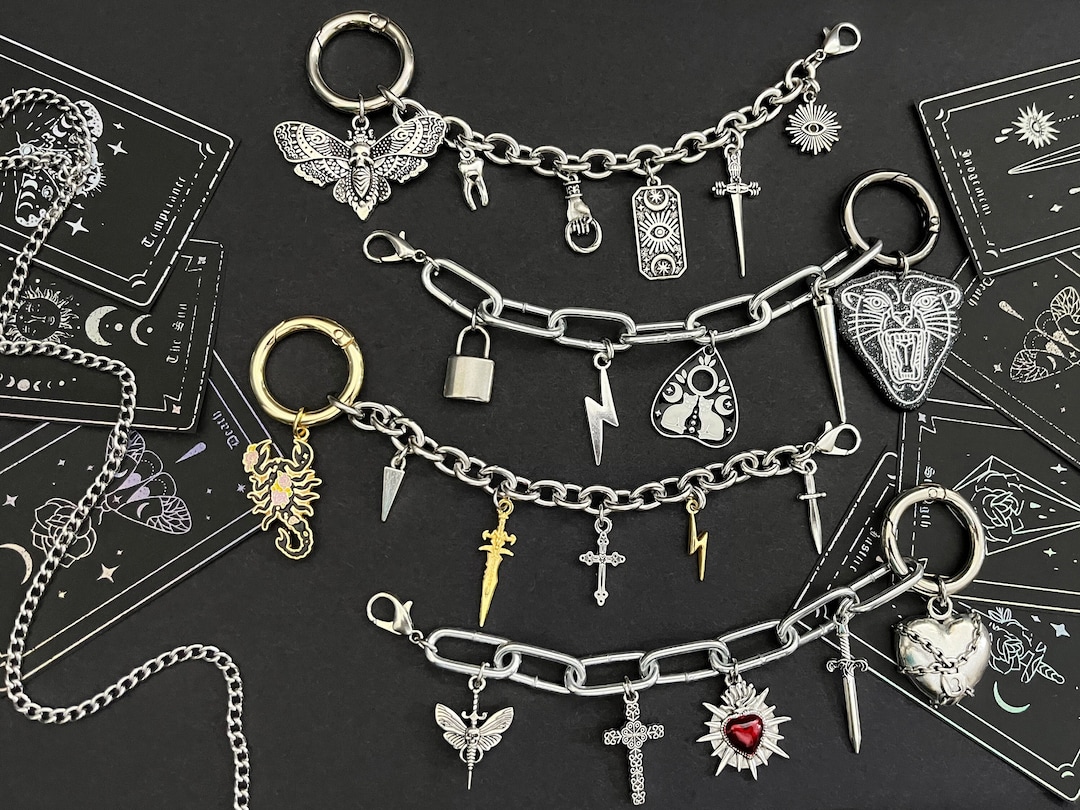 CUSTOM CHARM Boot Chain, Build Your Own, Gothic Kitsch Charms, Create ...