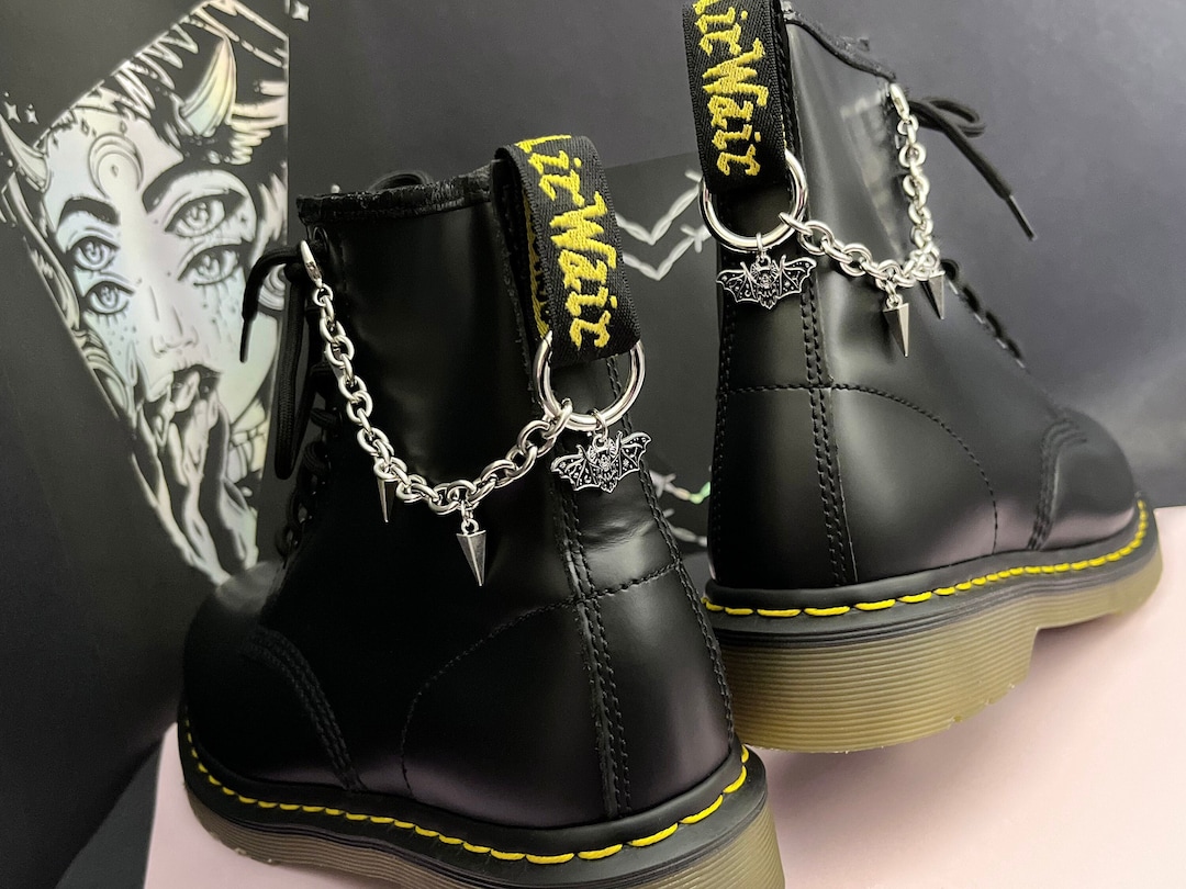 LUNA BAT & ALT Spike Boot Chain Charms Hardware Grunge Charm, Shoe ...