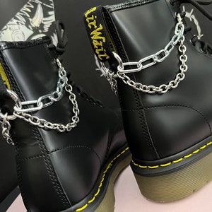 HARDWARE DOUBLE STEEL Boot Chains, O Ring Boot Charm, Chunky Grunge ...