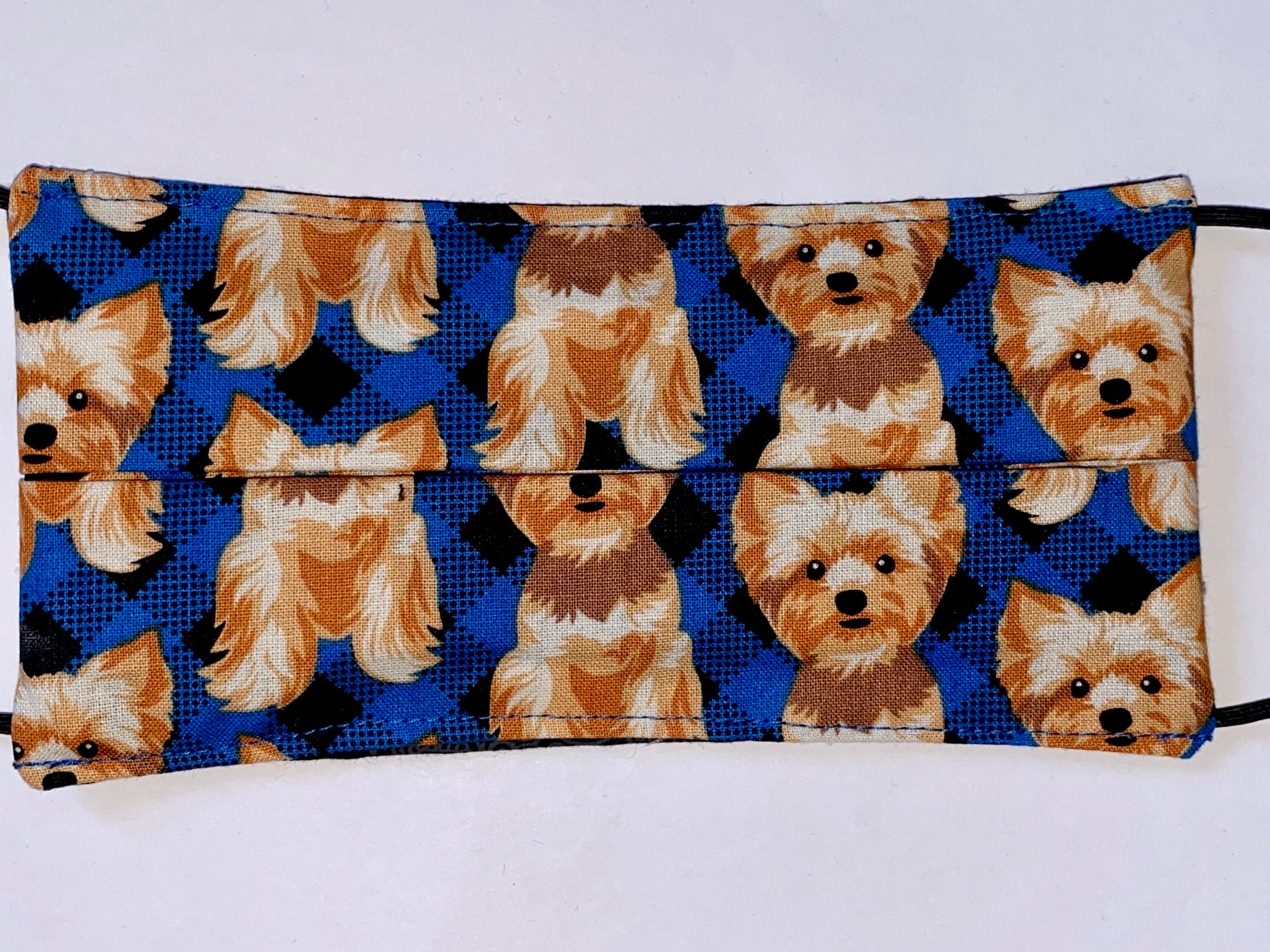 Gosh Adorable Yorkie Puppy Dog Face Mask Handmade with 2 | Etsy