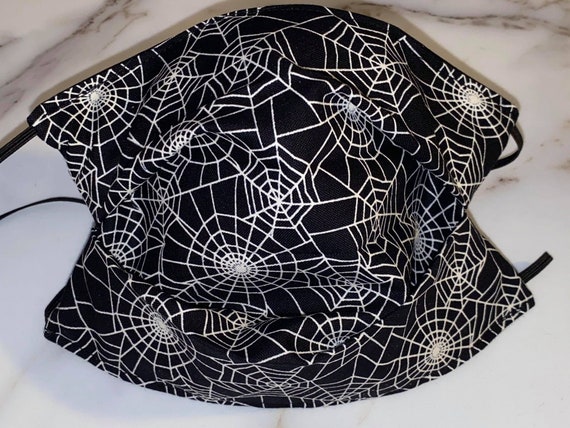 Spiders Tarantulas Web Scarey Face Mask Reversible to - Etsy
