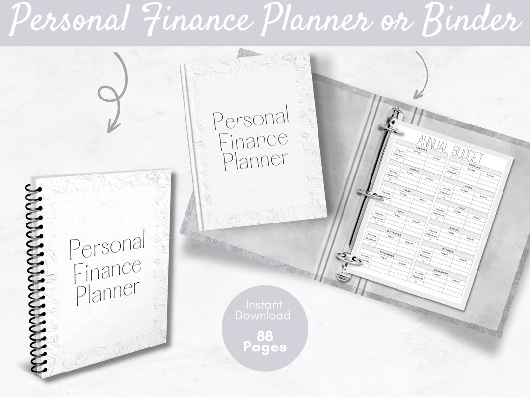 Personal Finance Planner and Bundle - Etsy