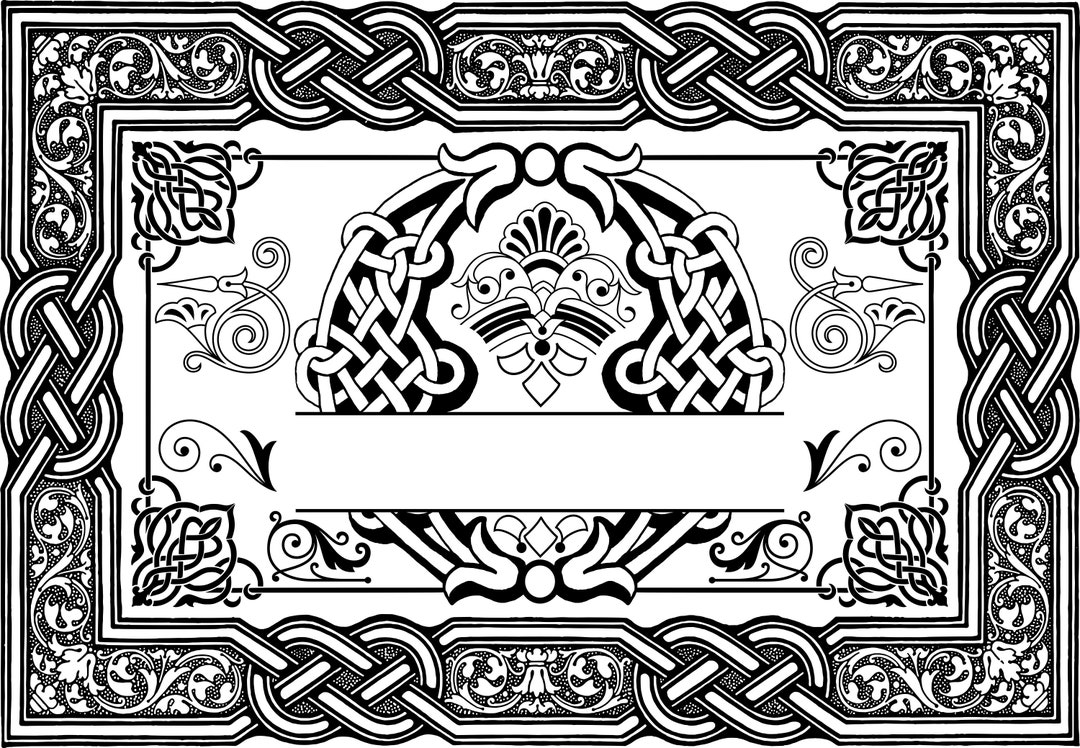 Celtic Gaelic Irish Monogram Design - Etsy