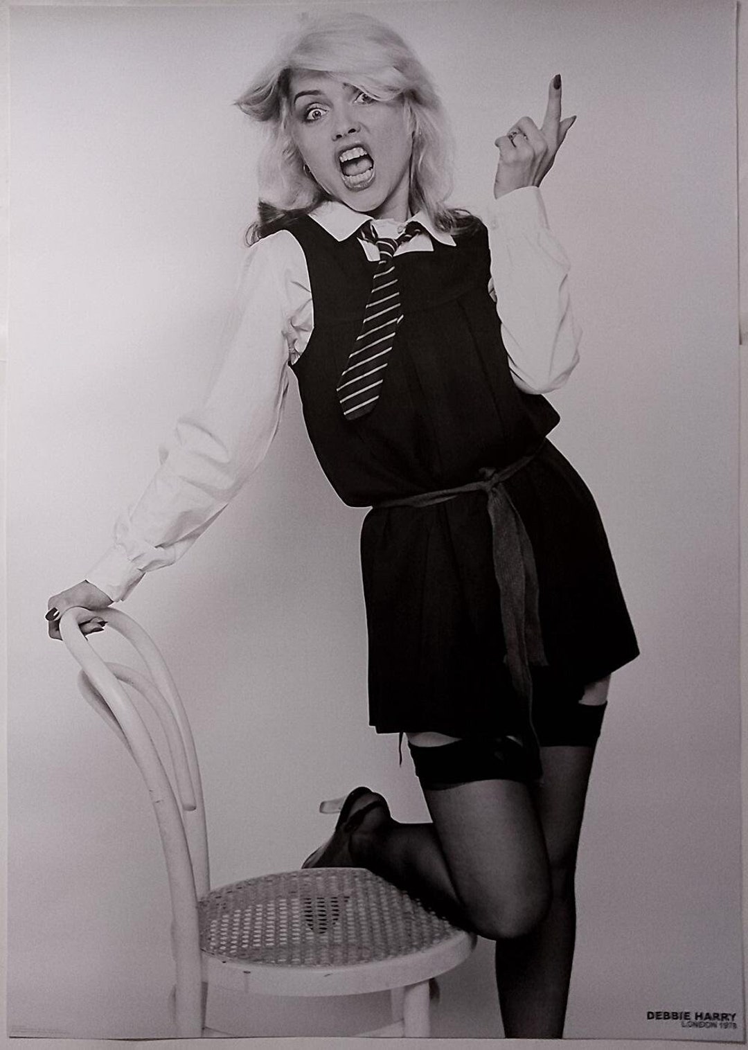 BLONDIE POSTER Debbie Harry London 1978 Plastic Letters / Parallel ...