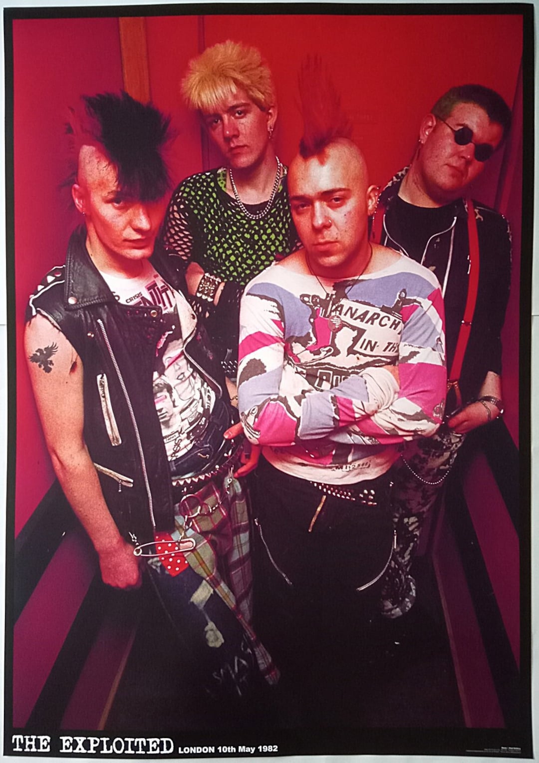 PUNK POSTER the Exploited London 1982 Punks Not Dead / Troops of ...