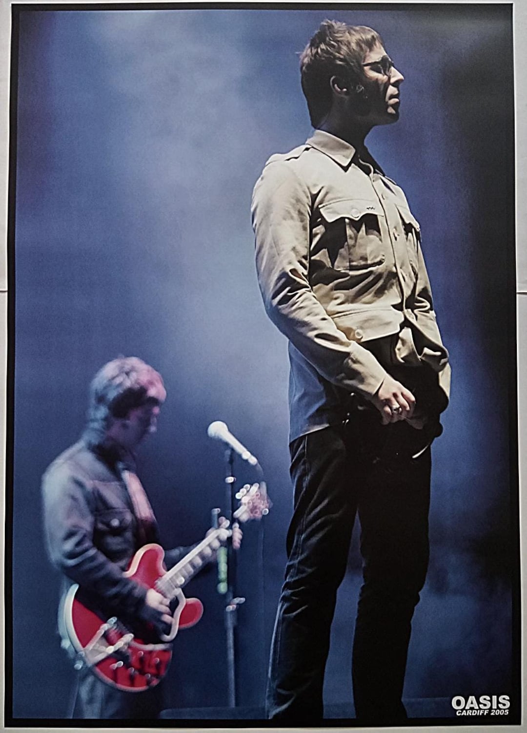 OASIS Poster Liam Gallagher on Stage Cardiff 2005 Don't Believe the ...