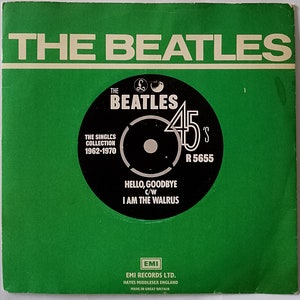 The BEATLES Vinyl Hello, Goodbye Lennon Mccartney Rare 1976 UK 7 Inch ...