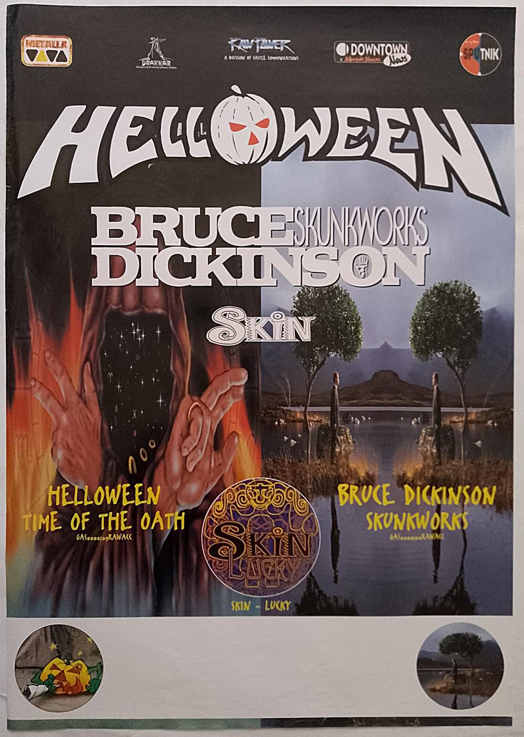 Helloween Bruce Dickinson Poster 1996 Tour Vintage 33 X 23 Inches - Etsy