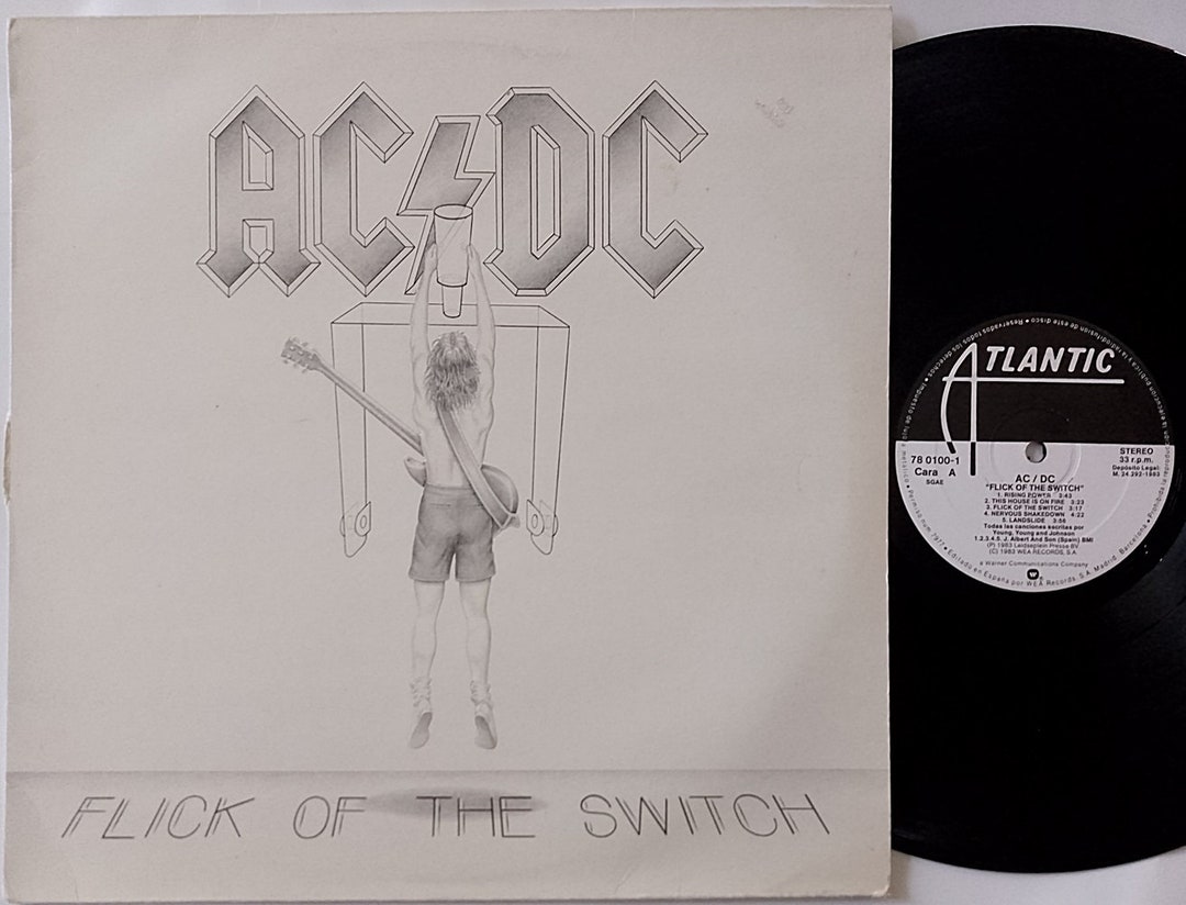 AC/DC Vinyl Angus Young Flick of the Switch Rare Original 1983 - Etsy