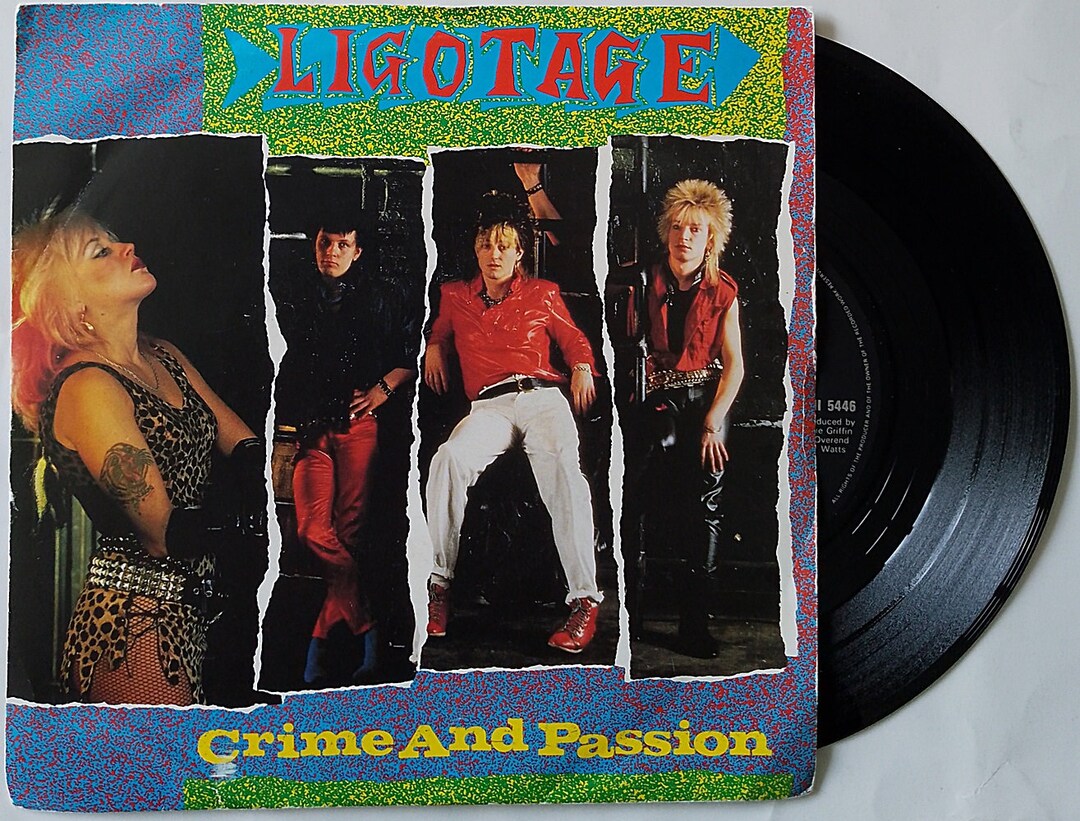 PUNK Vinyl LIGOTAGE Beki Bondage Crime and Passion Original 1984 UK 7 ...
