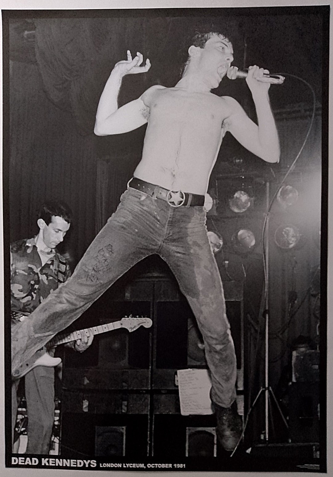 PUNK POSTER Dead Kennedys Jello Biafra London Lyceum 1981 Fresh Fruit ...