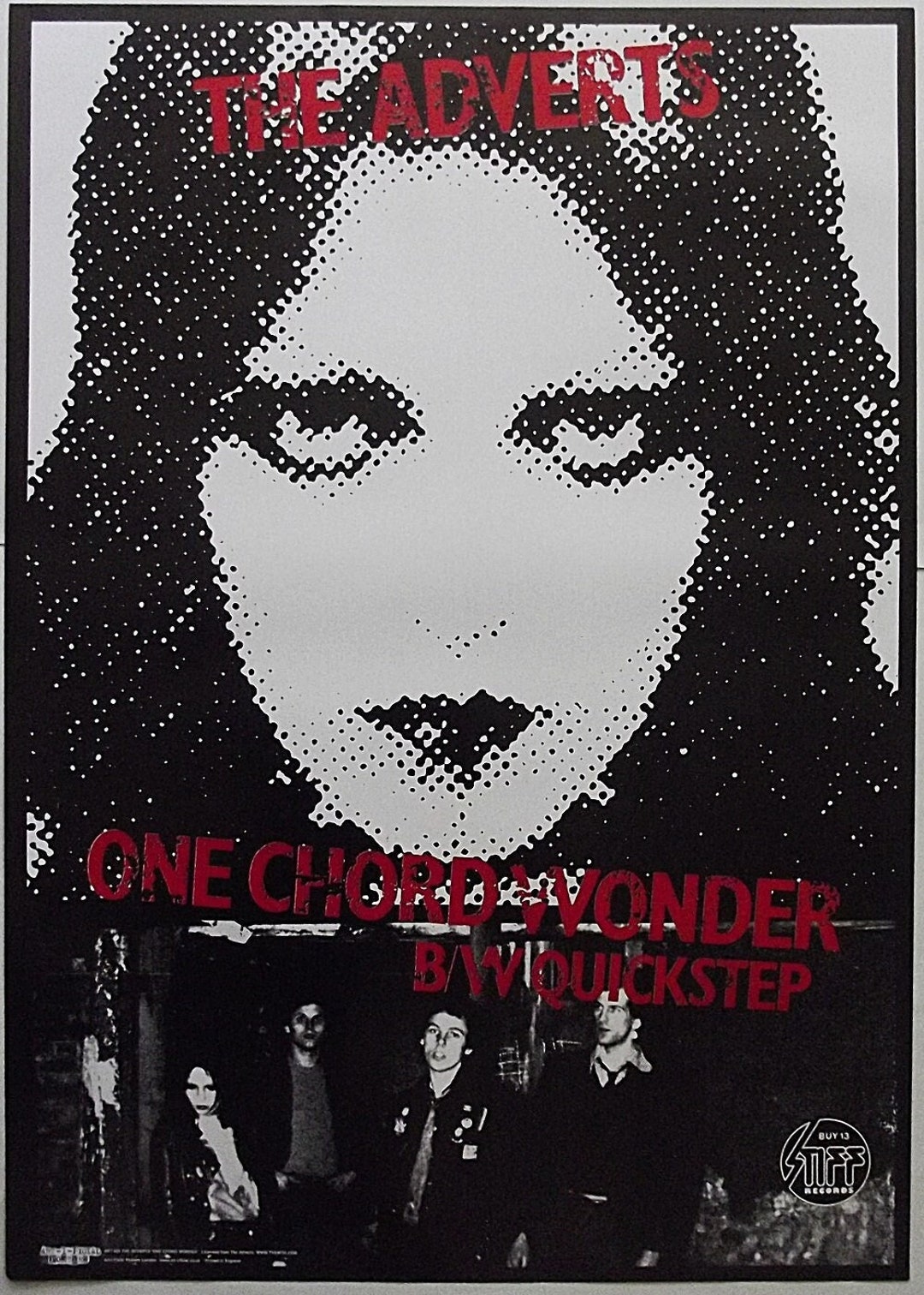 PUNK POSTER the ADVERTS One Chord Wonders Early 2000s Vintage Repro ...