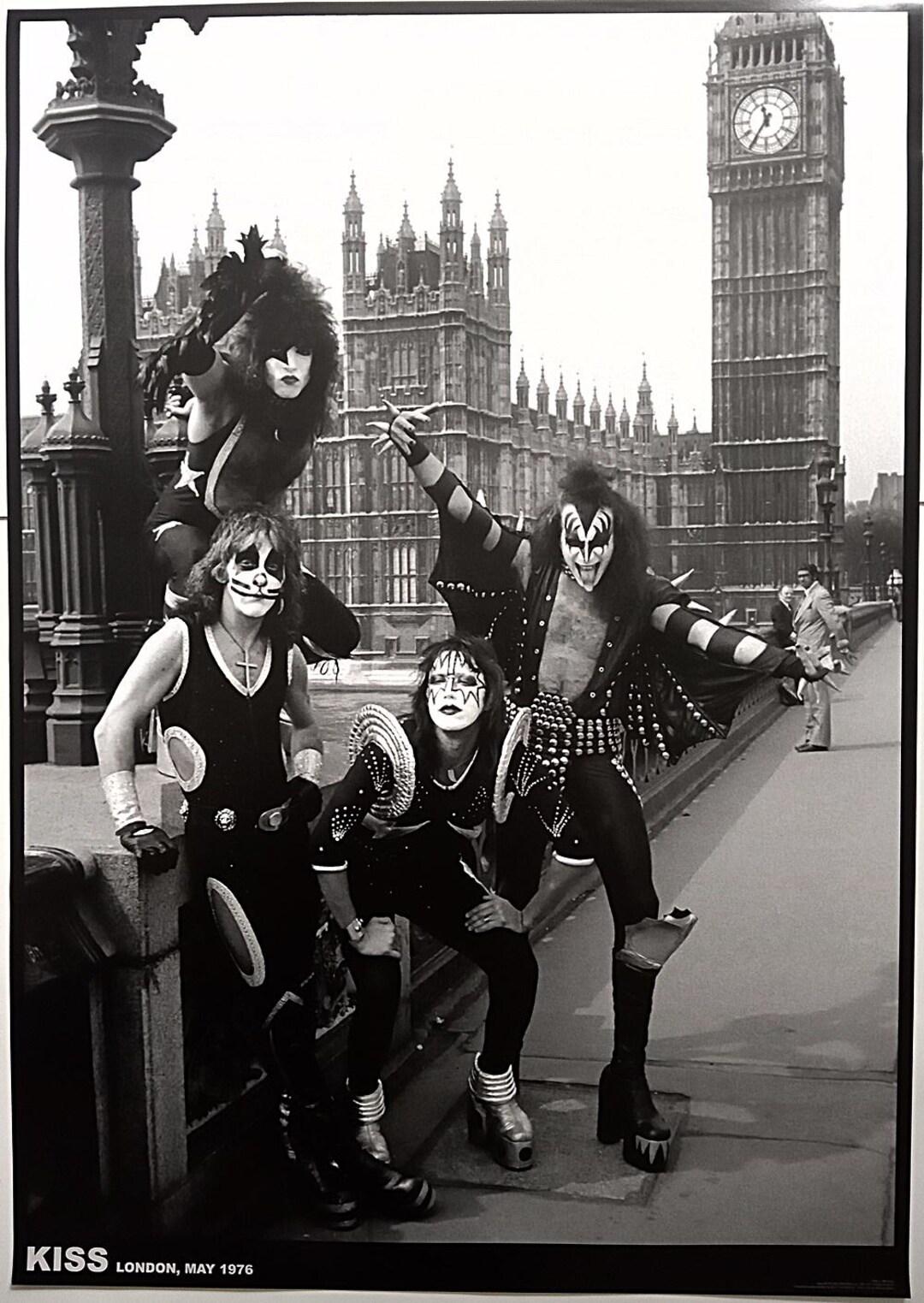 KISS Poster Gene Simmons Ace Frehley London May 1976 Destroyer Period ...