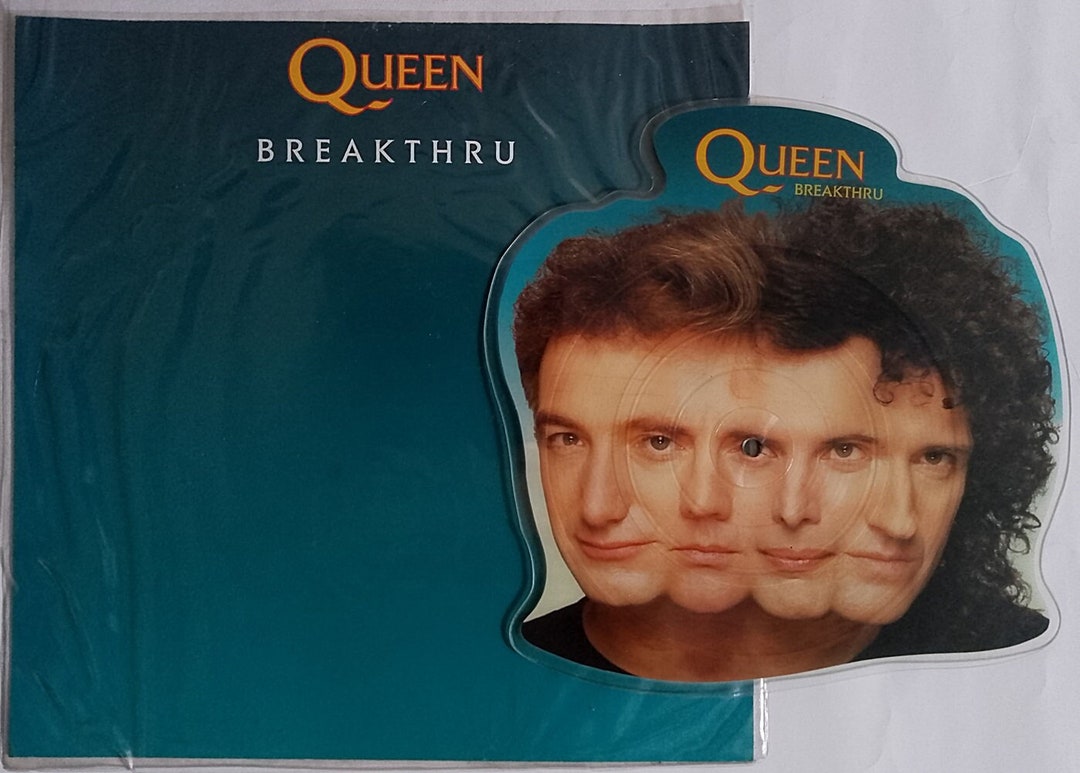 QUEEN Vinyl Freddie Mercury Breakthru Original 1989 UK Shaped Picture ...