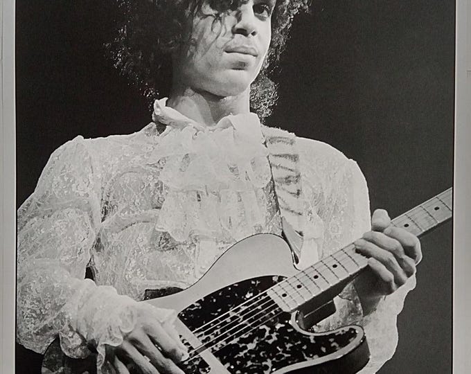 PRINCE POSTER Joe Louis Arena Detroit With Telecaster 1984 Purple Rain ...