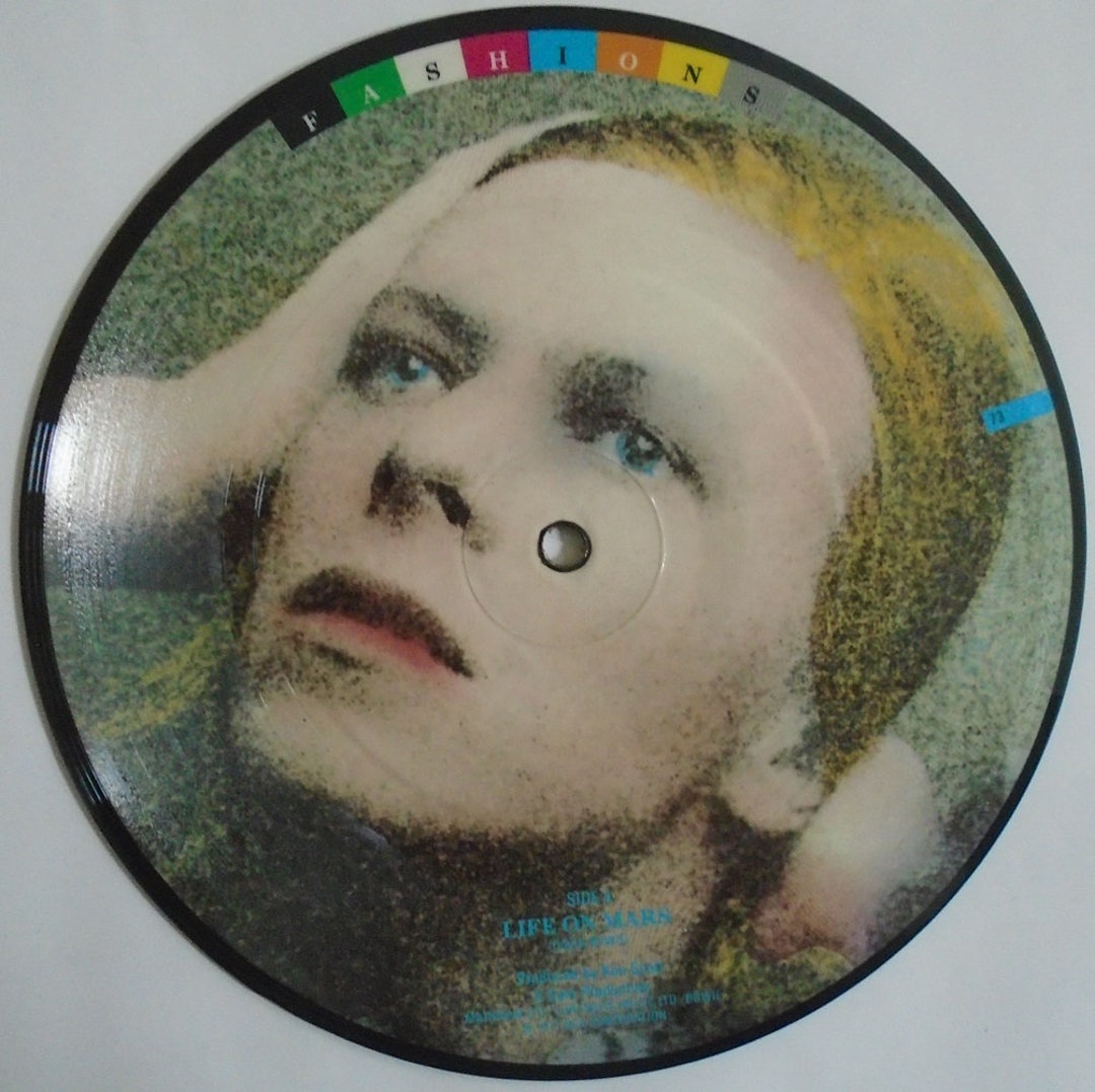 DAVID BOWIE Vinyl Life on Mars, Original 1982 UK Picture Disc Vinyl 7 ...